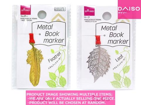 Bookcovers / Metal Bookmark Feather eaf 【メタルブックマーカー フェザー】| Daiso Canada ...