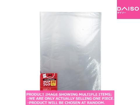 A4 clear books / CLEAR BOOK A 【 クリアブック ポケット】| Daiso Canada co., ltd.