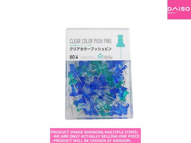 Thumbtack/ Pin / Clear color push pins 【クリアカラープッシュピン 】| Daiso Canada co ...