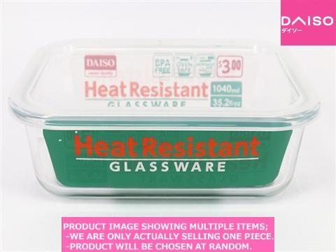 Heat resistance tableware / Heat Resistant Glassware Rectan ular 【耐熱ガラ ...
