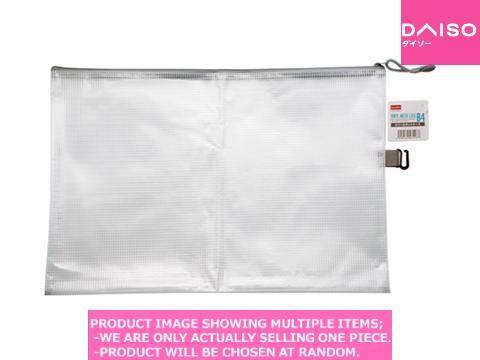 Plastic cases with fastner / vinyl net case B thickness 【ビニールネットケース 厚さ ...