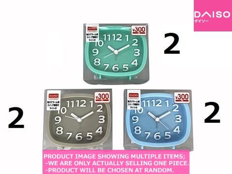 Alarm Clocks and Others / Alarm Clock With Light Rectan le Co【ライト付目覚まし ...