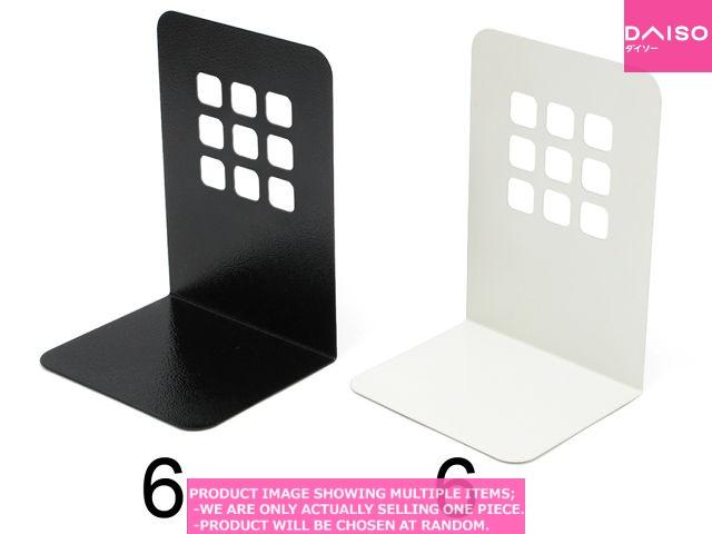Bookends(Plastic/Steel) / Bookend L shaped Square * * 【ブックエンド 字 四角 ...