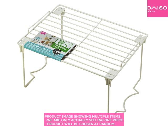 Storage racks(Plastic/Wire) / STACKING RACK WIDE TYPE IVORY CO OR 【積み重 ...